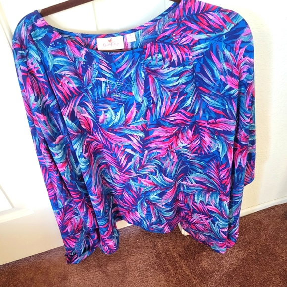 Quacker Factory | Tops | Quacker Factory Blouse With Butterfly Sleeves ...